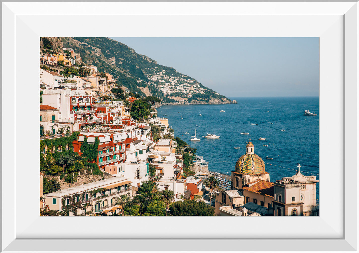 Cliffs of Positano II, Italy: Coastal Wall Art Print – One World Just ...