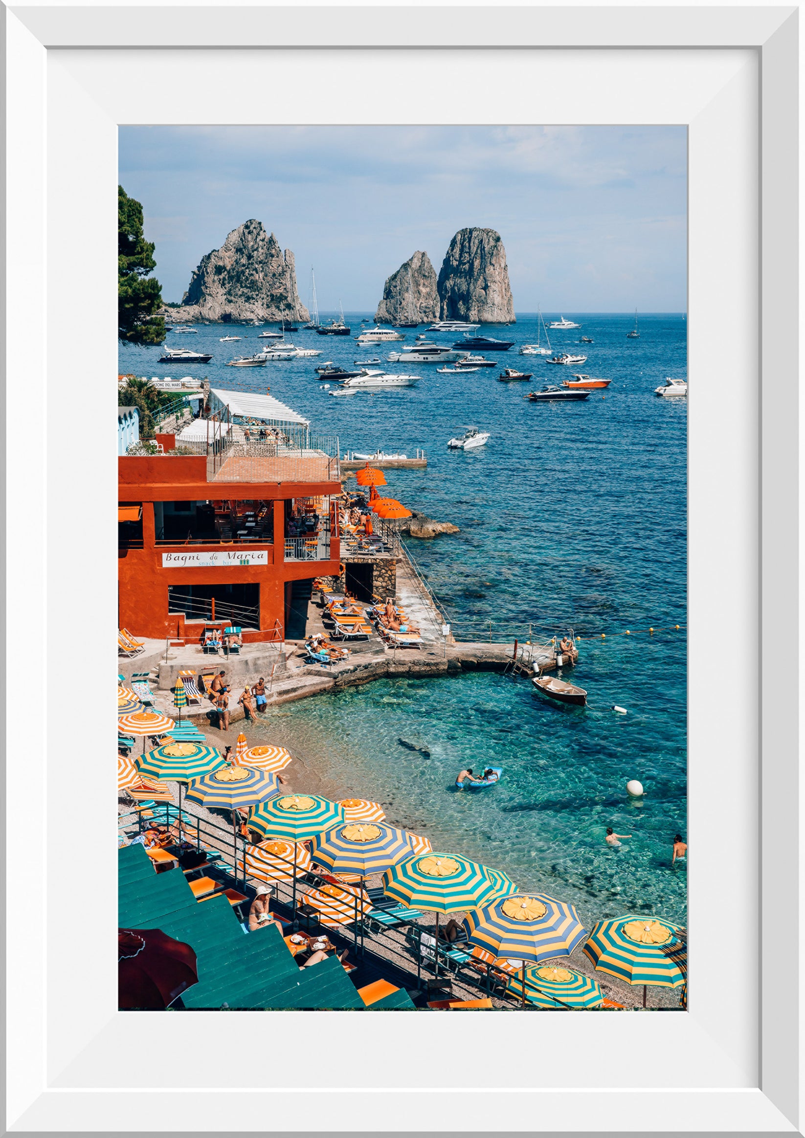 Bagni Internazionali Capri, Italy: Beach Wall Art Print – One World ...