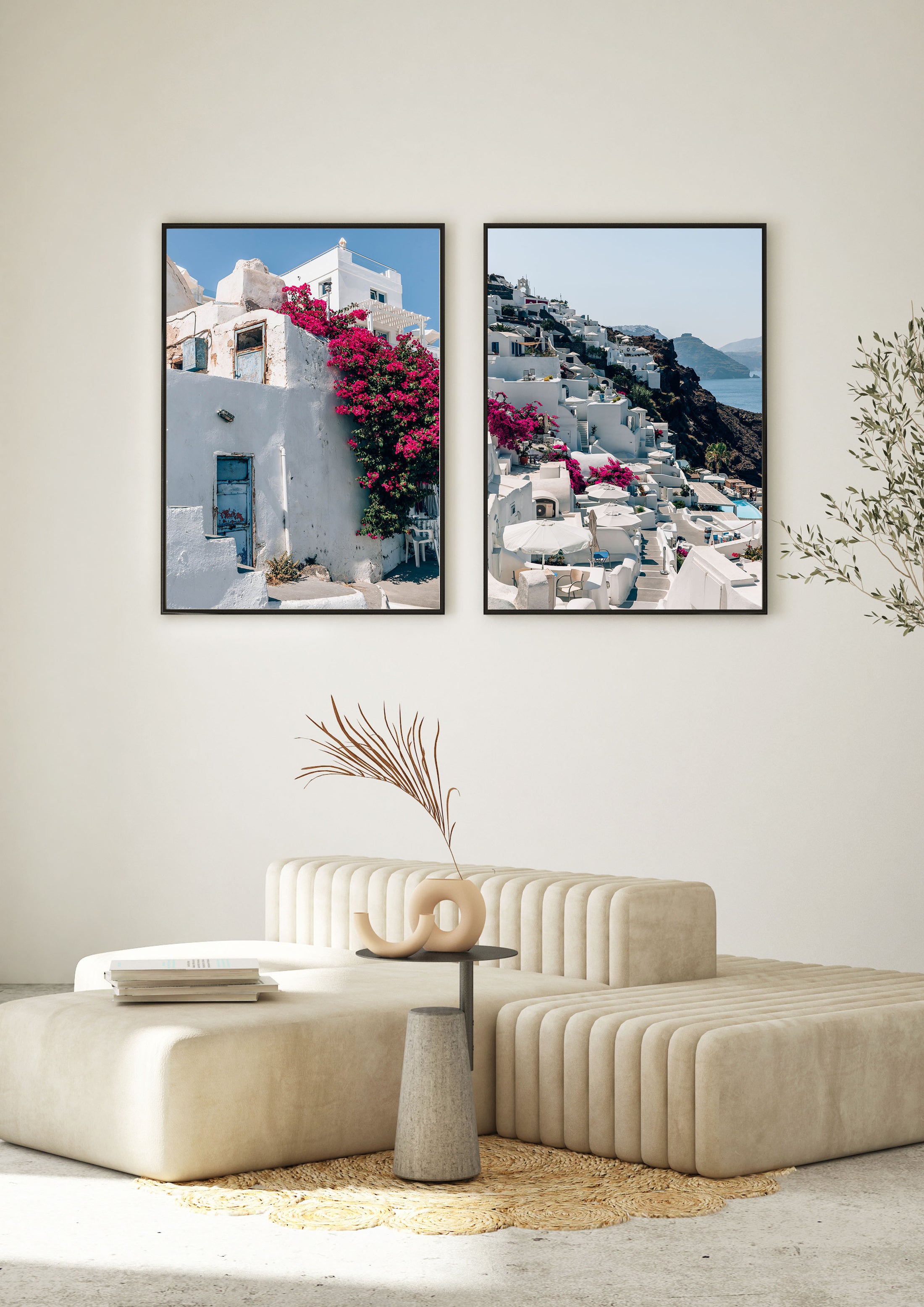 Santorini House, Greece: Europe Wall Art Print – One World Just Go Prints
